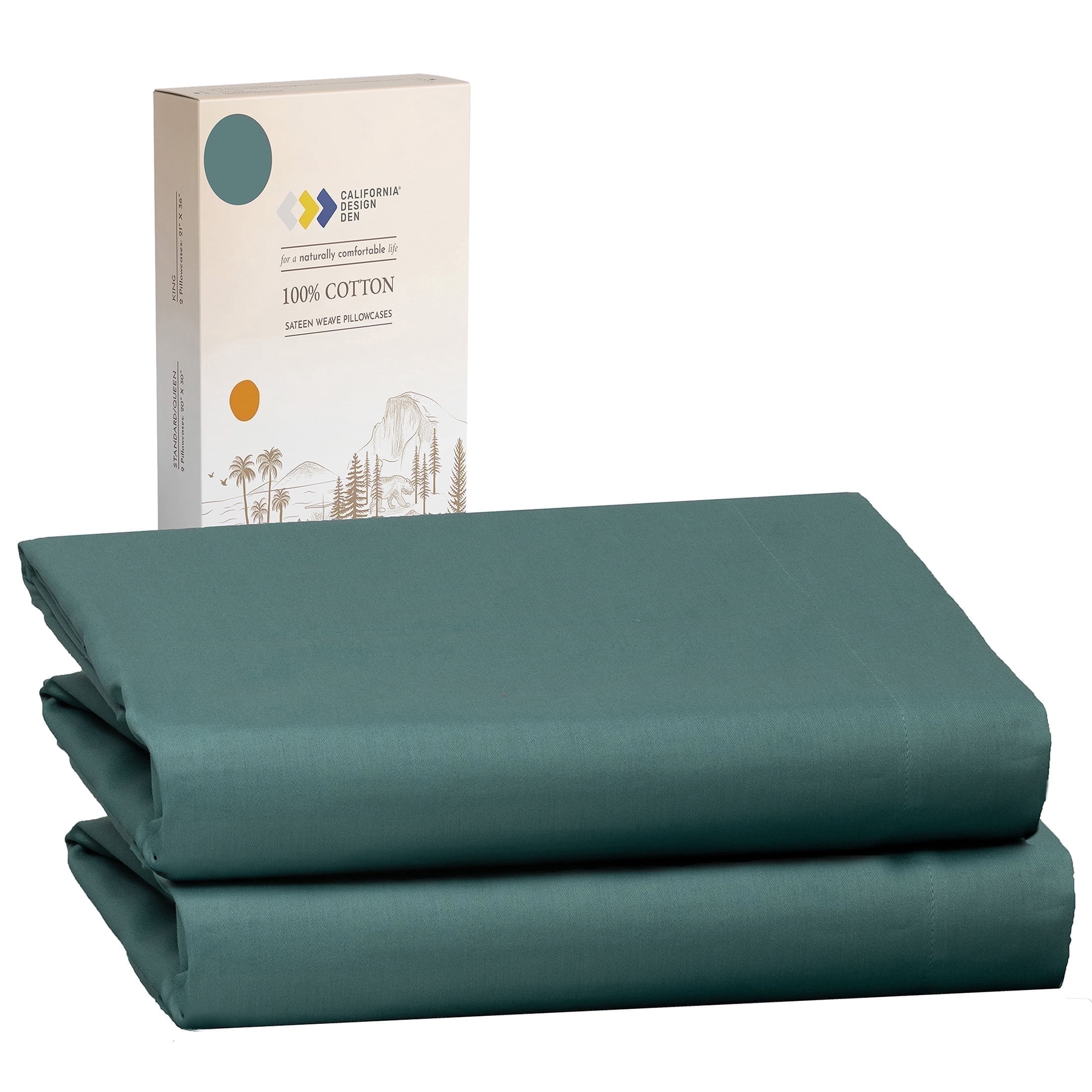 California Design Den Pillow Cases King Size Set of 2 - Soft 100% ...