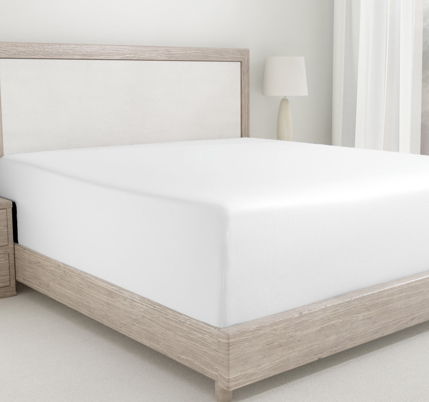 California Design Den Queen Fitted Sheet, 400 Thread Count Cotton ...