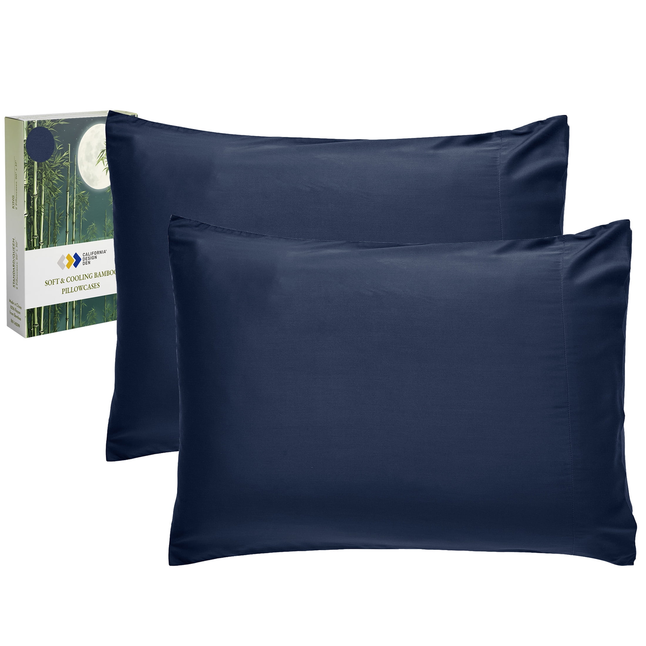California Design Den Queen Pillow Cases, Silky Smooth and Soft Cases ...