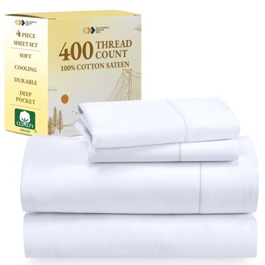 4 Pack - Premium Fitted Hospital Bed Sheets Set, 36''x84''x16'' Deep ...