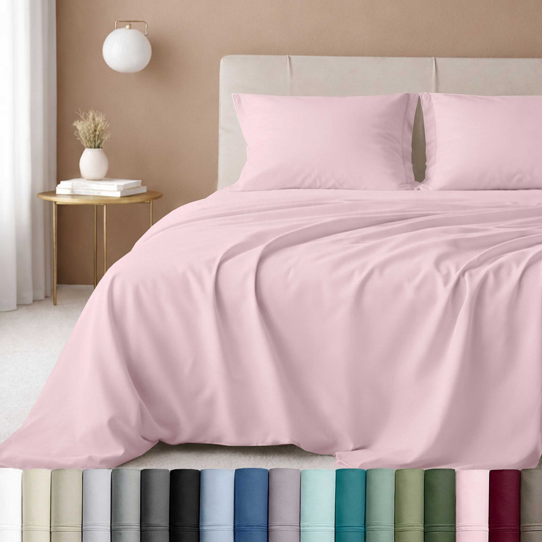 California Design Den Twin Sheets - 600 Thread Count 100% Cotton Sateen ...