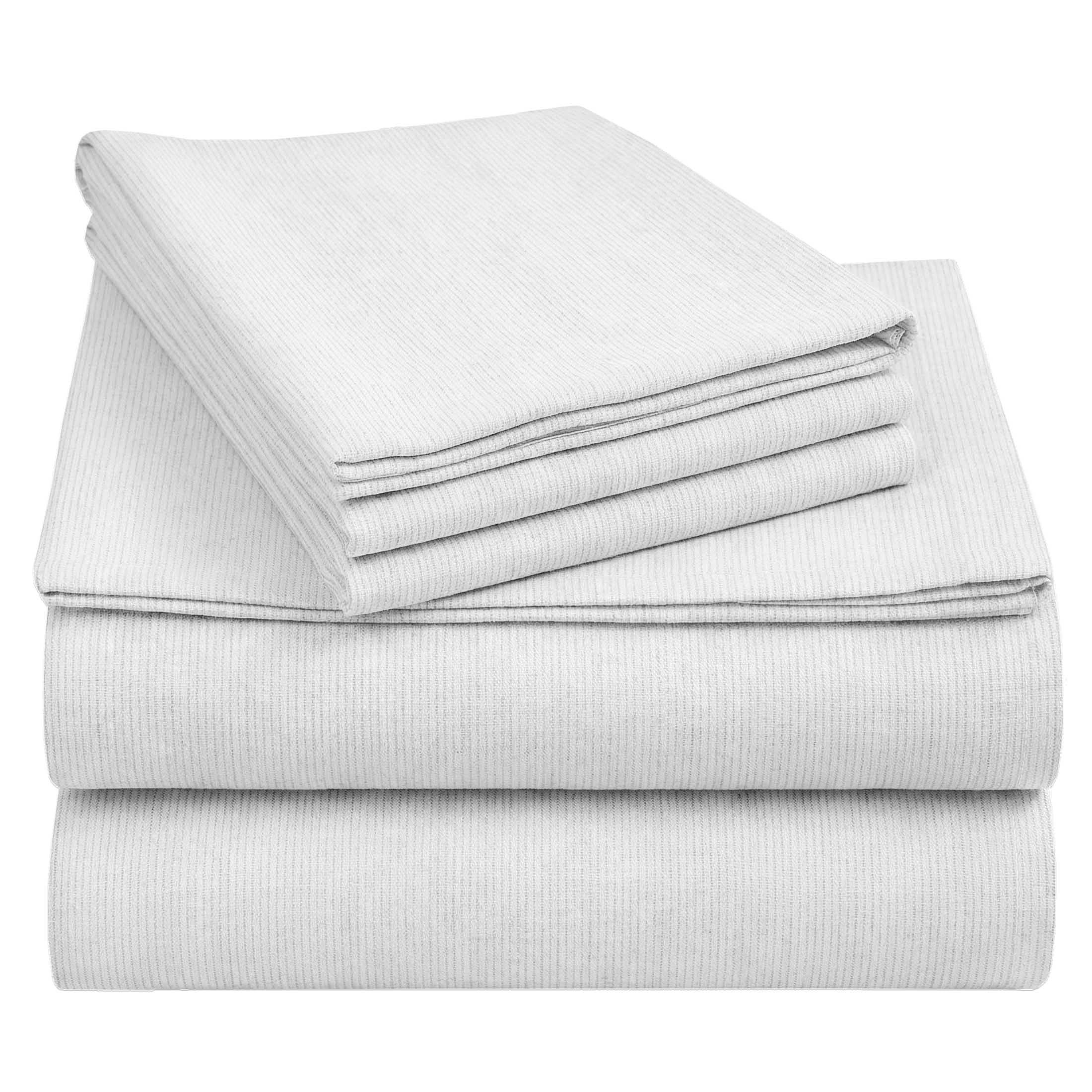 California Design Den Yarn Dyed Flannel King Sheets Deep Pocket Set ...