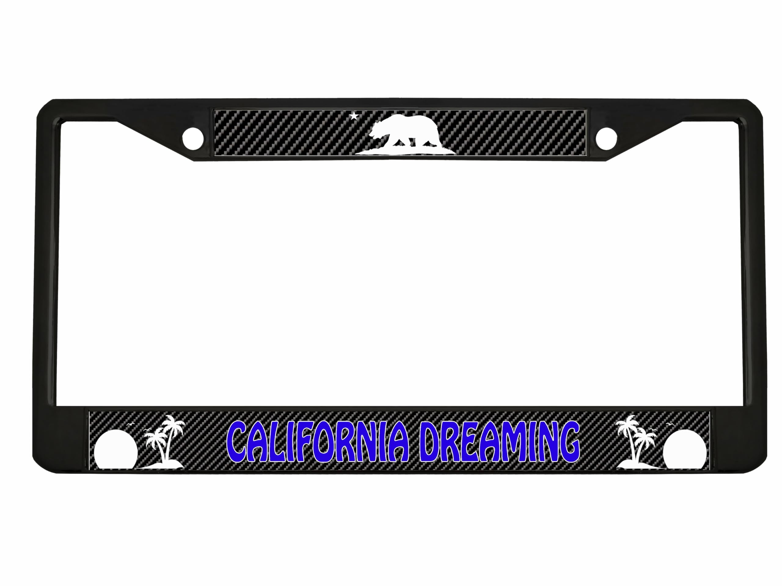 California Dreaming Style Metal License Plate Frame Personalized/Car ...
