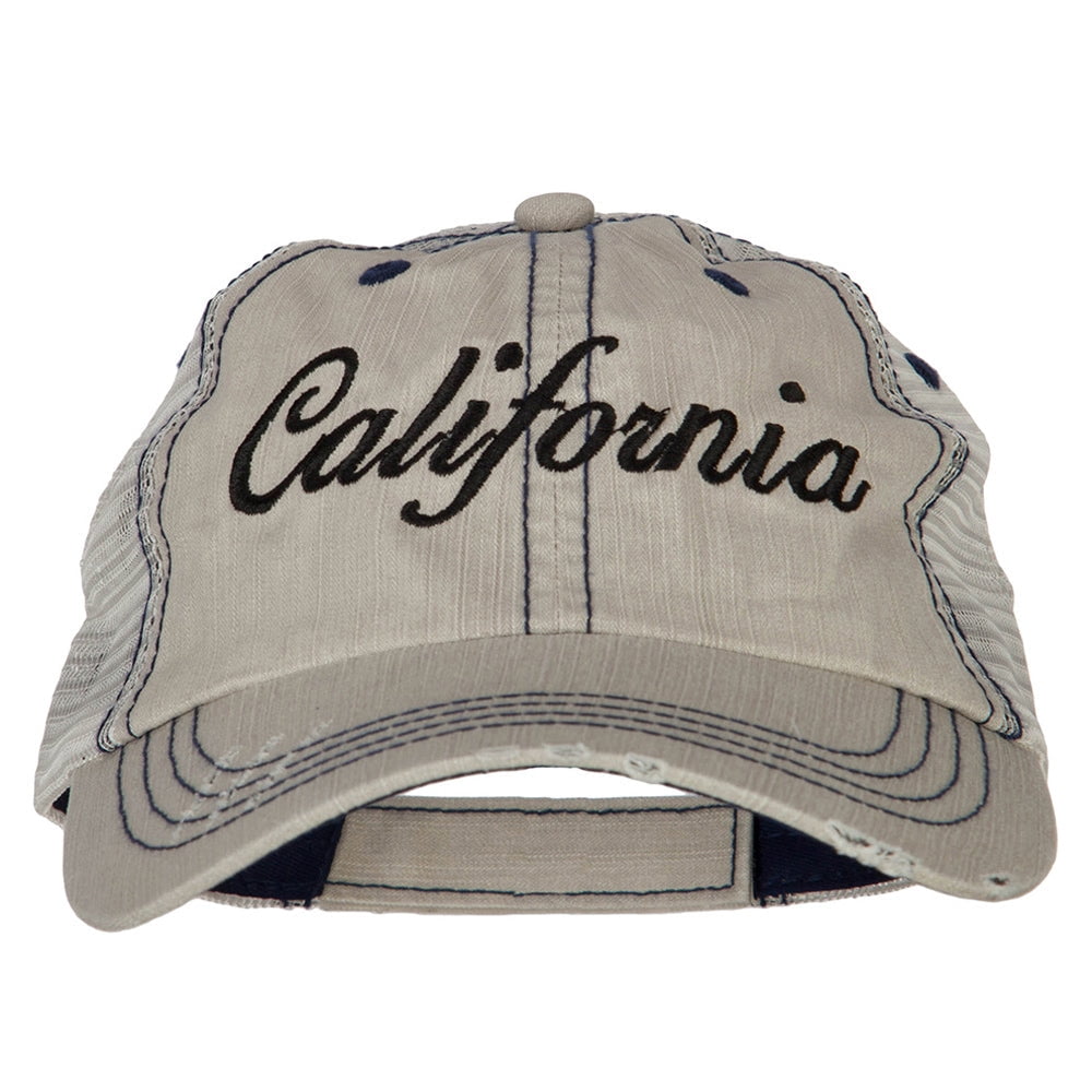 California Embroidered Low Profile Mesh Cap - Putty OSFM - Walmart.com