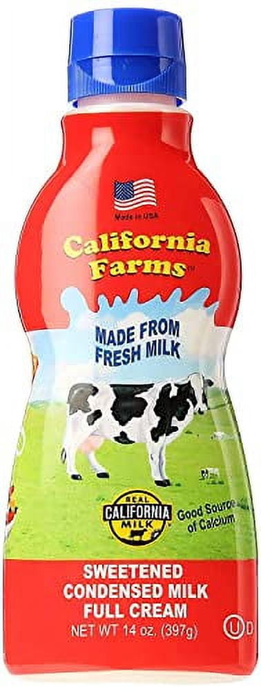California Farms Sweetened Condensed Milk Full Cream, 14 Oz, Single ...