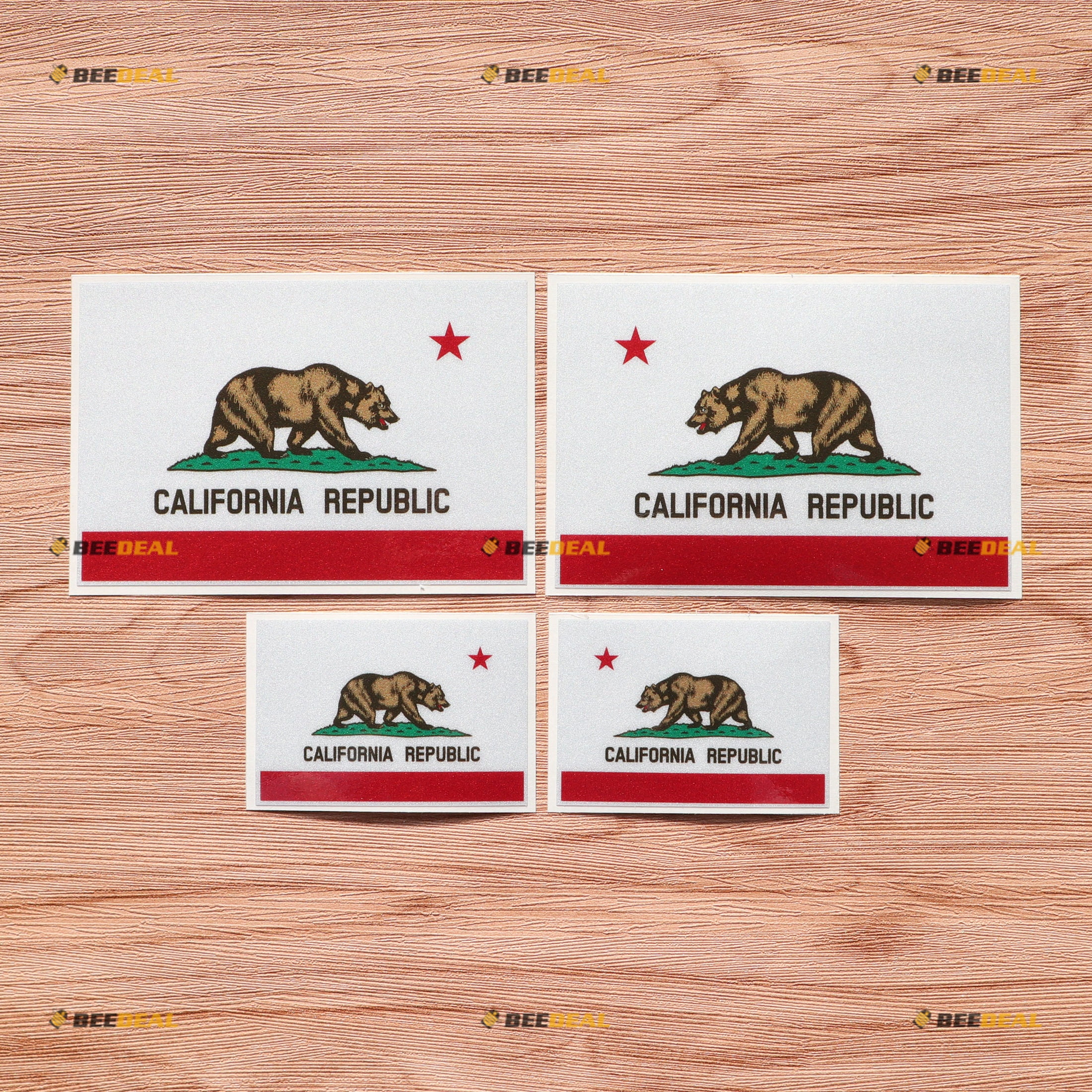 California Flag Cali Republic Vinyl Decal Sticker - Mirror Images ...