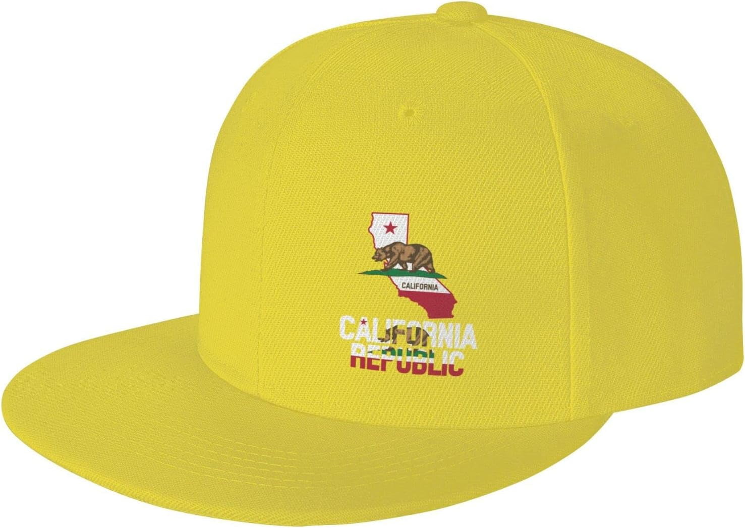 California Flag Map Baseball Cap Men Running Hat Adjustable Trucker ...