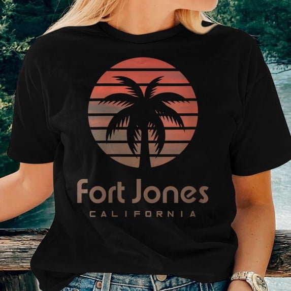 California Fort Jones Graphic Tee Unisex Adult Cotton Casual Gift for ...