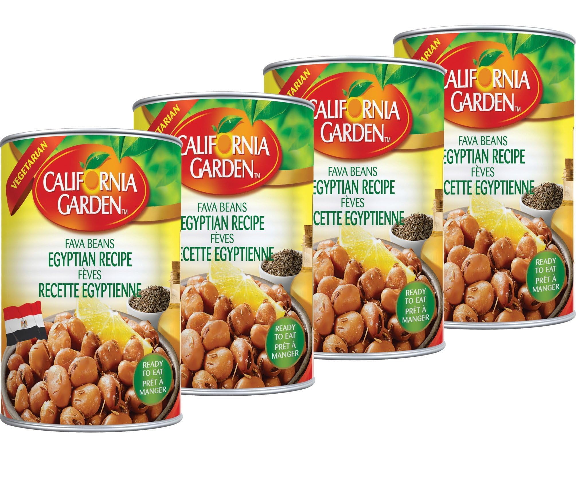 California Garden - AJH3 Egyptian Style Fava Beans 16 oz (4 Pack ...
