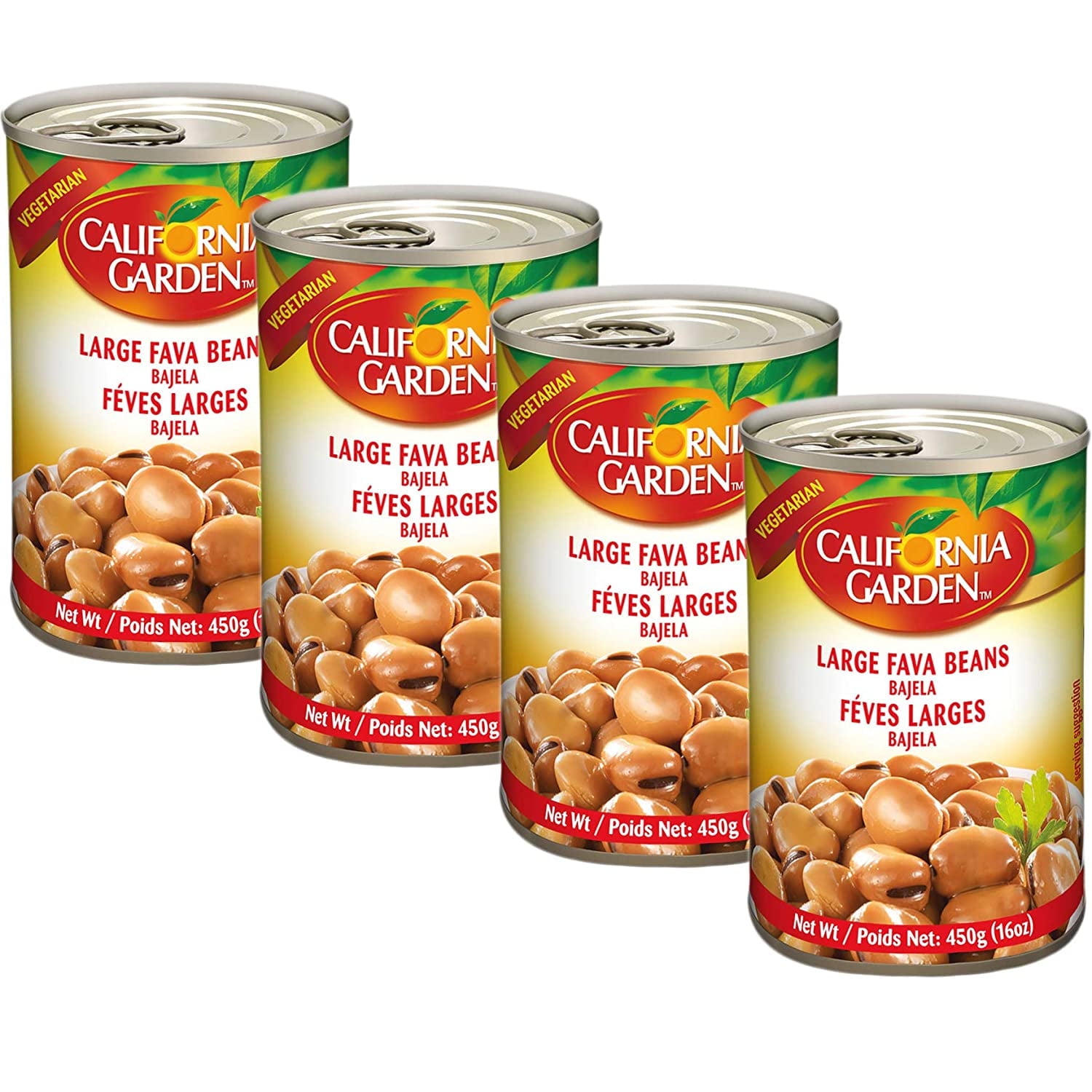 California Garden, Bajela Large Fava Beans, 450g, 4 cans - Walmart.com