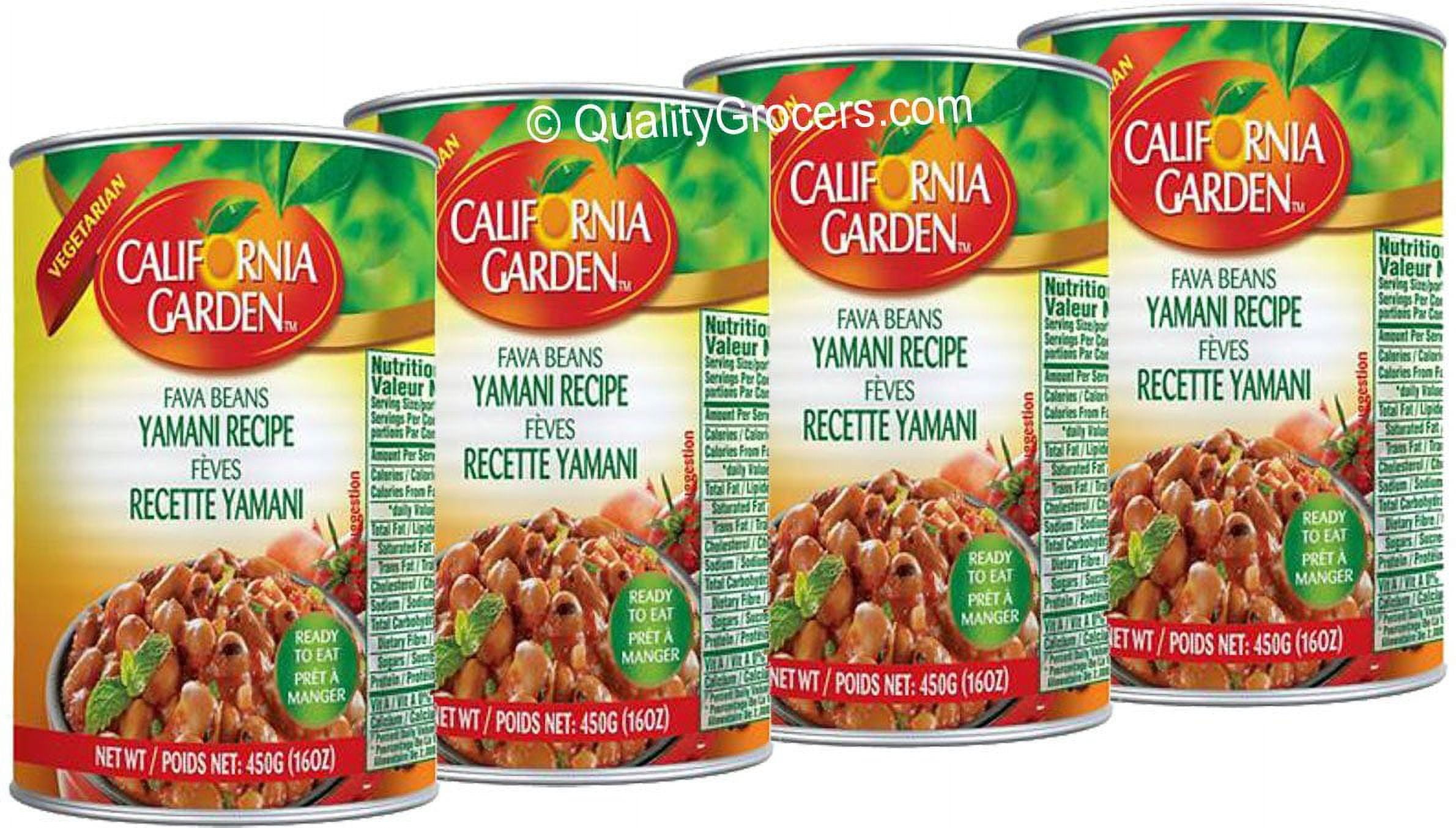California Garden - Fava Beans Yamani Recipe 450g (4 cans) - Walmart.com