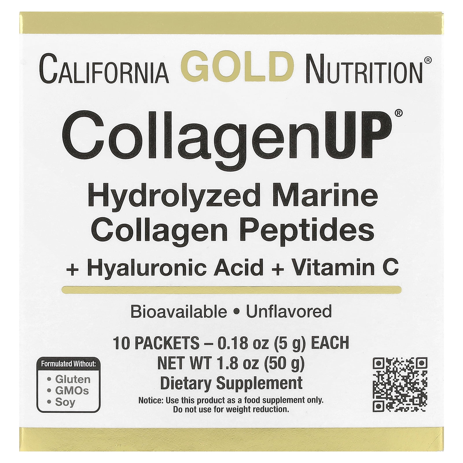 California Gold Nutrition CollagenUP®, Hydrolyzed Marine Collagen ...