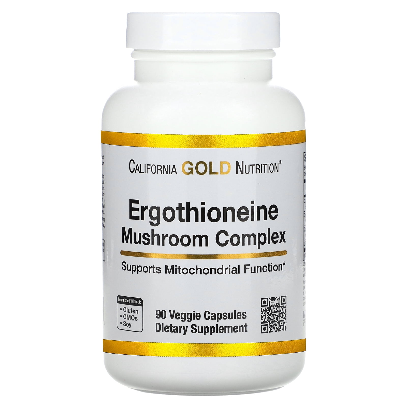 California Gold Nutrition Ergothioneine Mushroom Complex with Organic ...