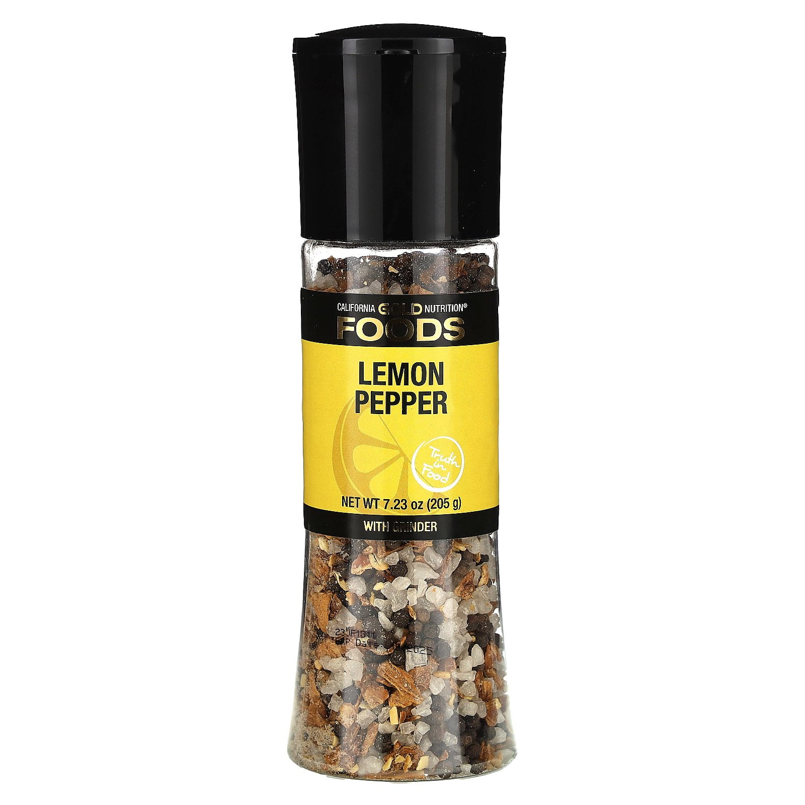 California Gold Nutrition Lemon Pepper, Grinder, 7.23 oz, Sea Salt ...