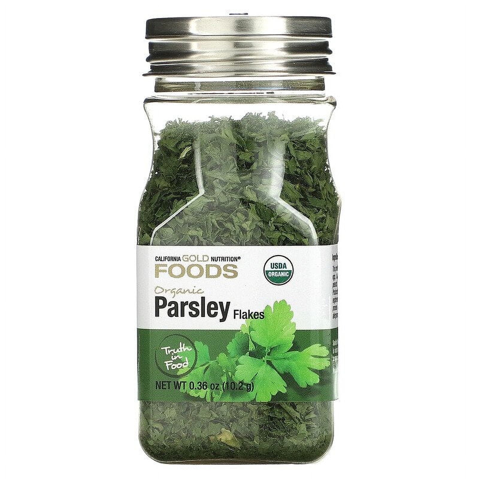 California Gold Nutrition, Foods, Organic Parsley, 0.36 oz (10 g) Pack ...