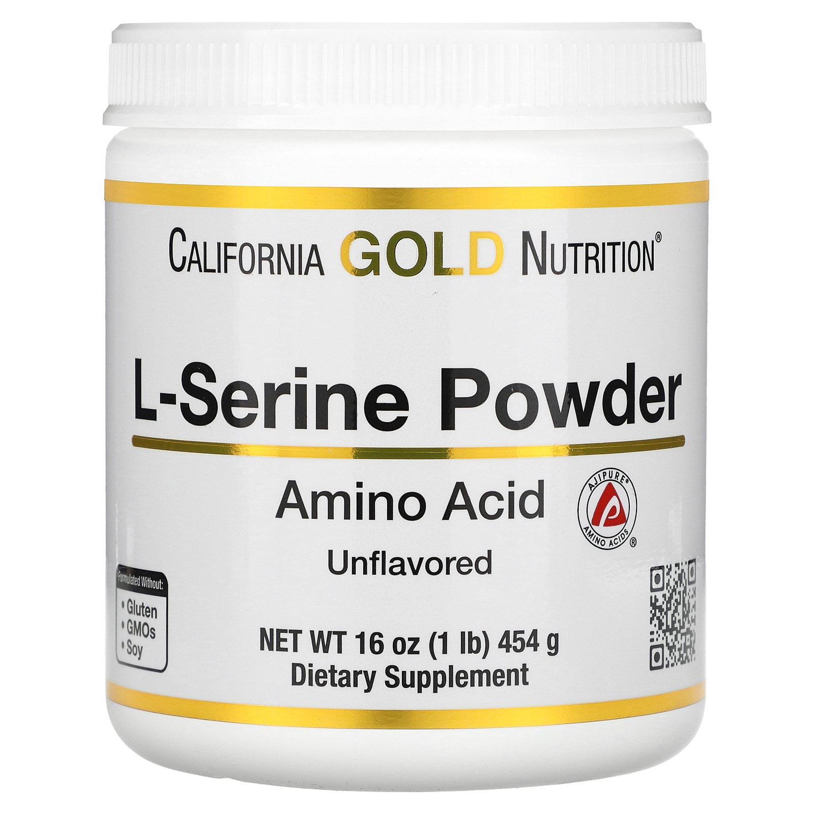 California Gold Nutrition L-Serine Powder, AjiPure Amino Acid ...