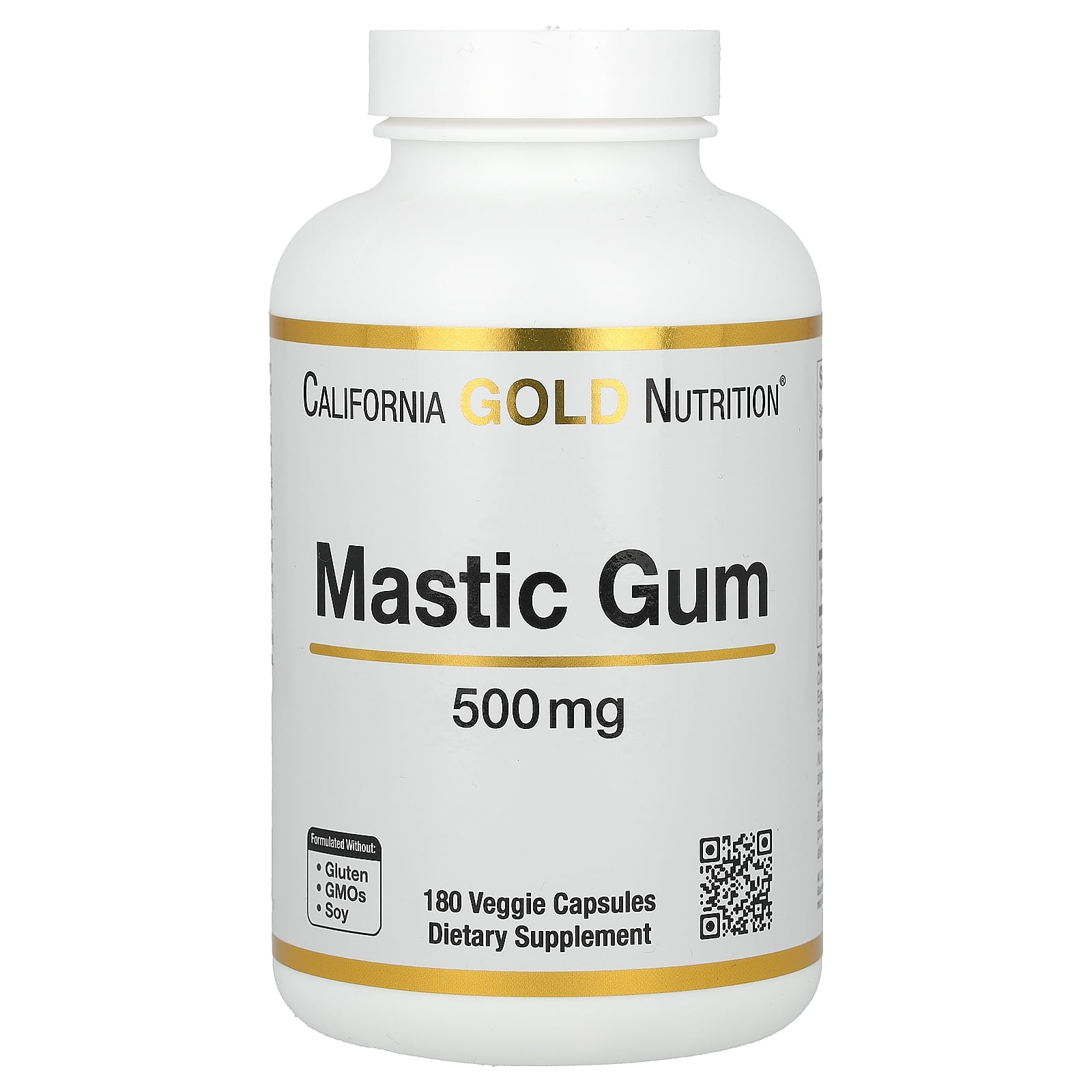 California Gold Nutrition Mastic Gum, 500 mg, 180 Veggie Capsules ...