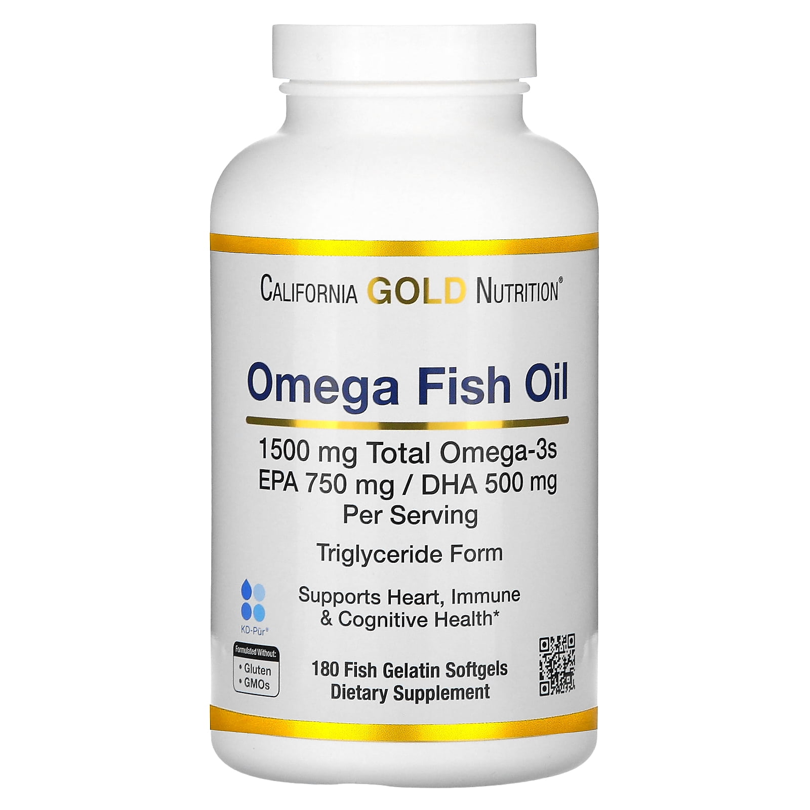 California Gold Nutrition Norwegian Omega-3 Fish Oil with EPA/DHA ...