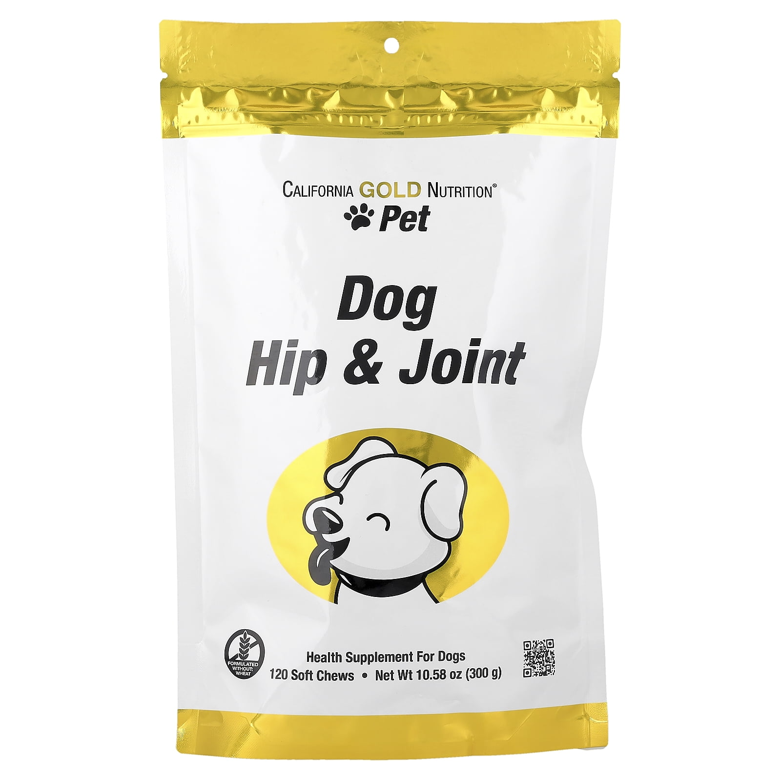 California Gold Nutrition Pet, Dog Hip & Joint, 120 Soft Chews, 10.58 ...