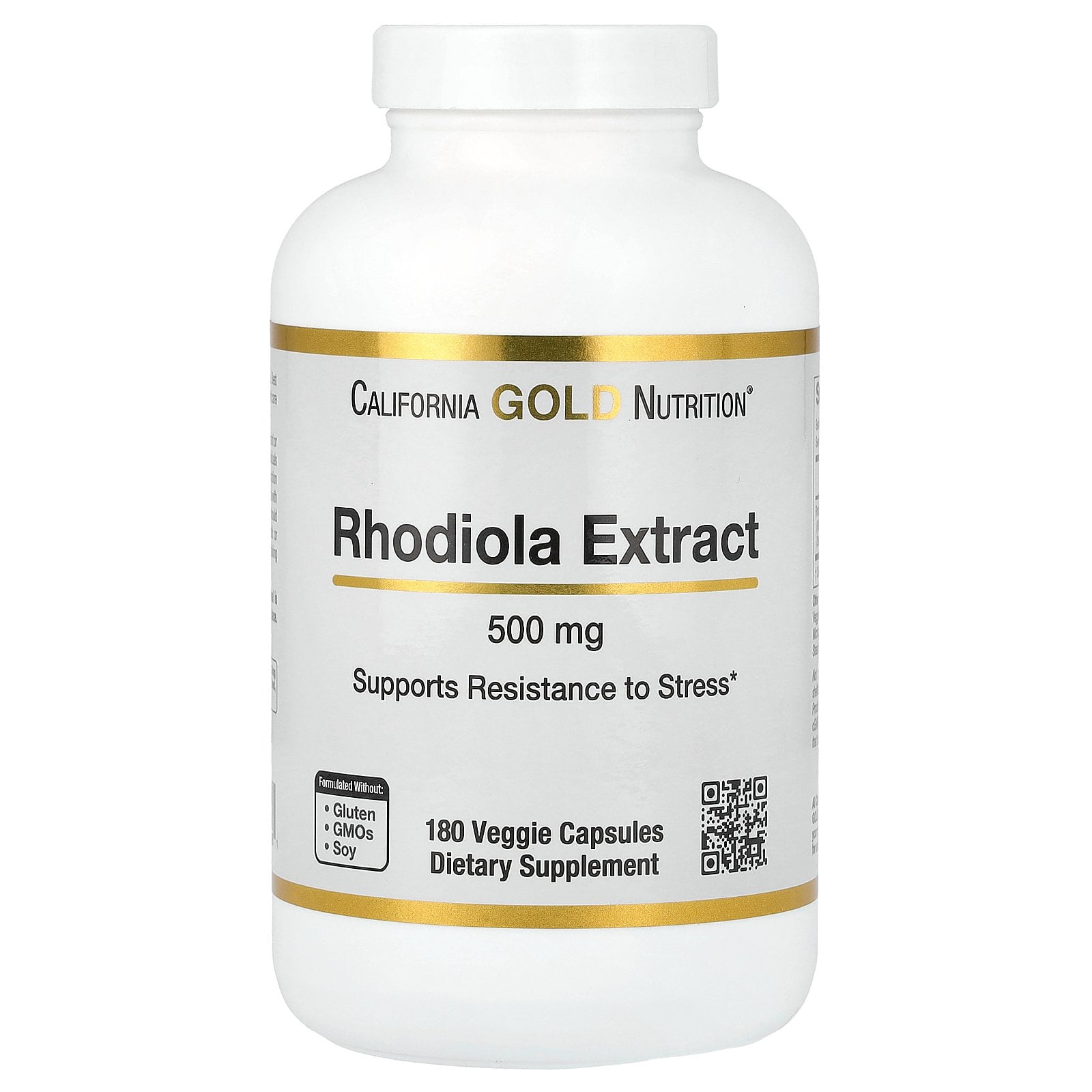 California Gold Nutrition Rhodiola Extract, 500 mg, 180 Veggie Capsules ...