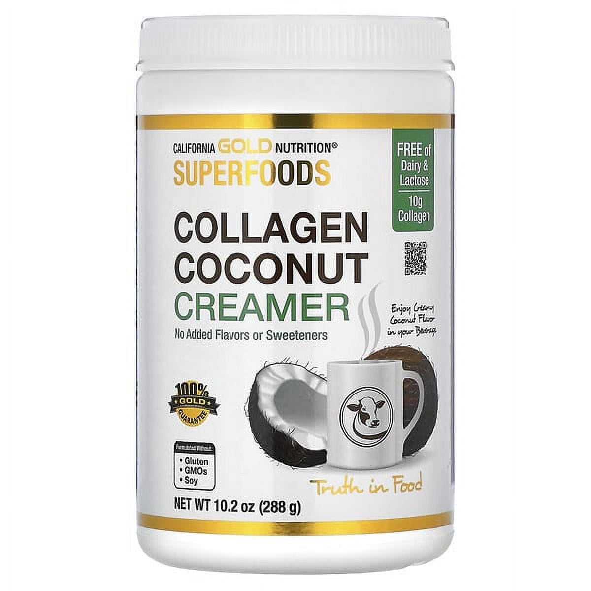 California Gold Nutrition, Superfoods, Collagen Coconut Creamer, 10.2 ...