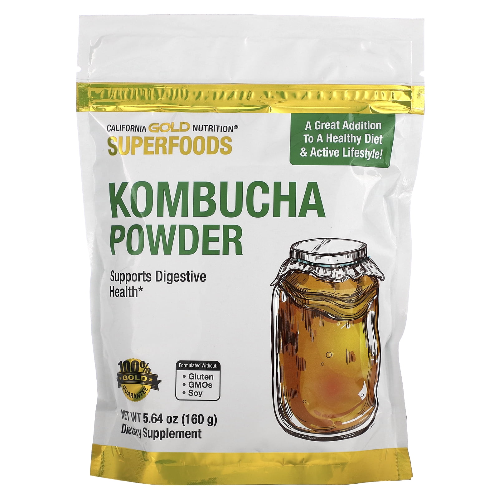 California Gold Nutrition Superfoods, Ginger Root Extract Kombucha ...