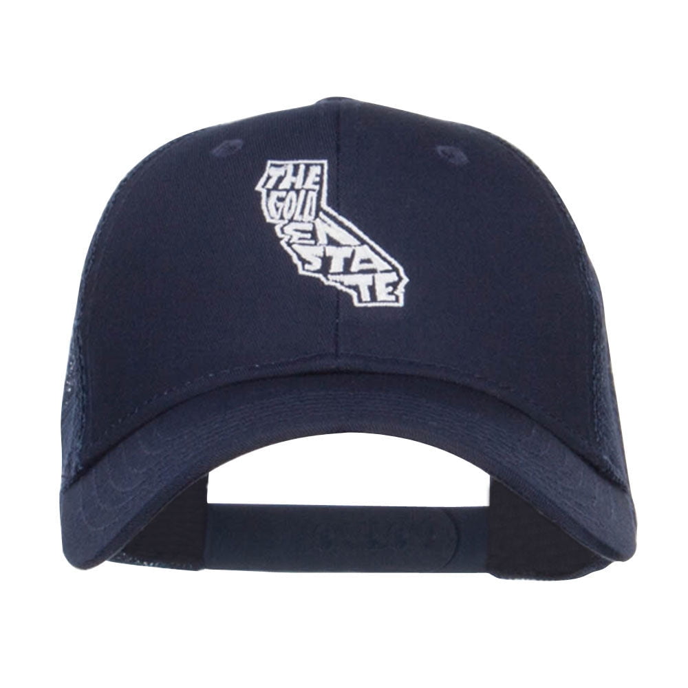 California Golden State Embroidered Trucker Cap - Navy OSFM - Walmart.com