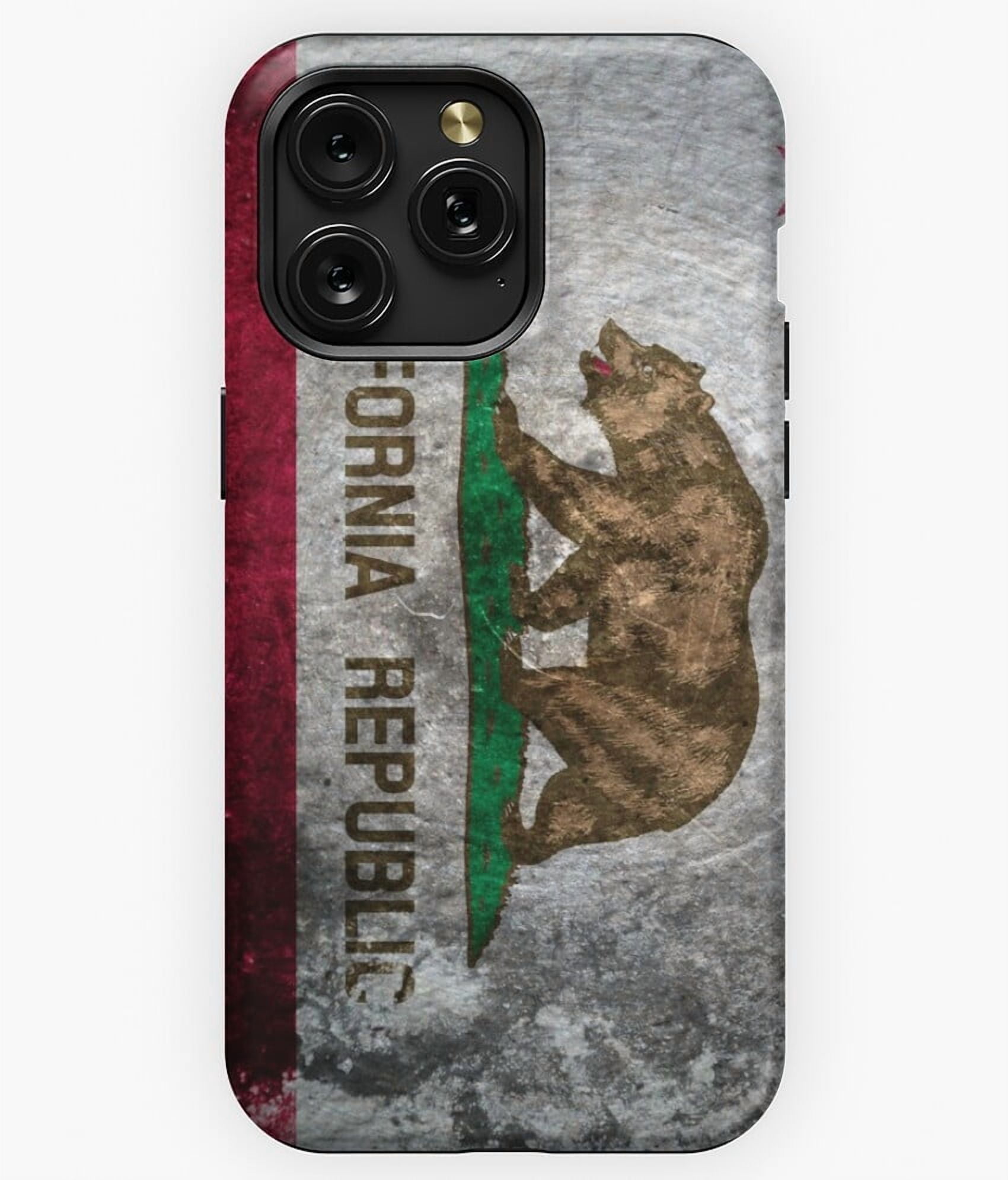 California Grunge Style State Bear Flag Distressed A799 Phone Case for ...