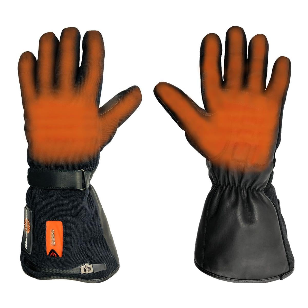 California Heat 7V ActivFlexx Mens Motorcycle Heated Gloves Black XL ...