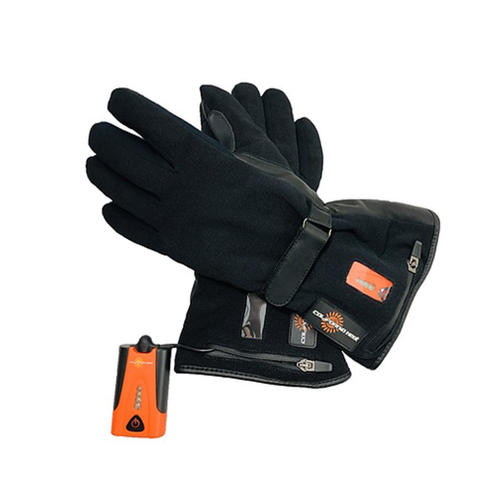 California Heat 7V ActivFlexx Mens Motorcycle Heated Gloves Black XL ...