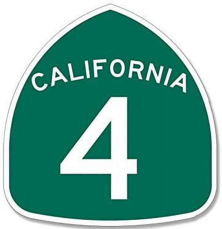 California Highway 4 Sign Shaped 3M Reflective sticker| san Francisco ...