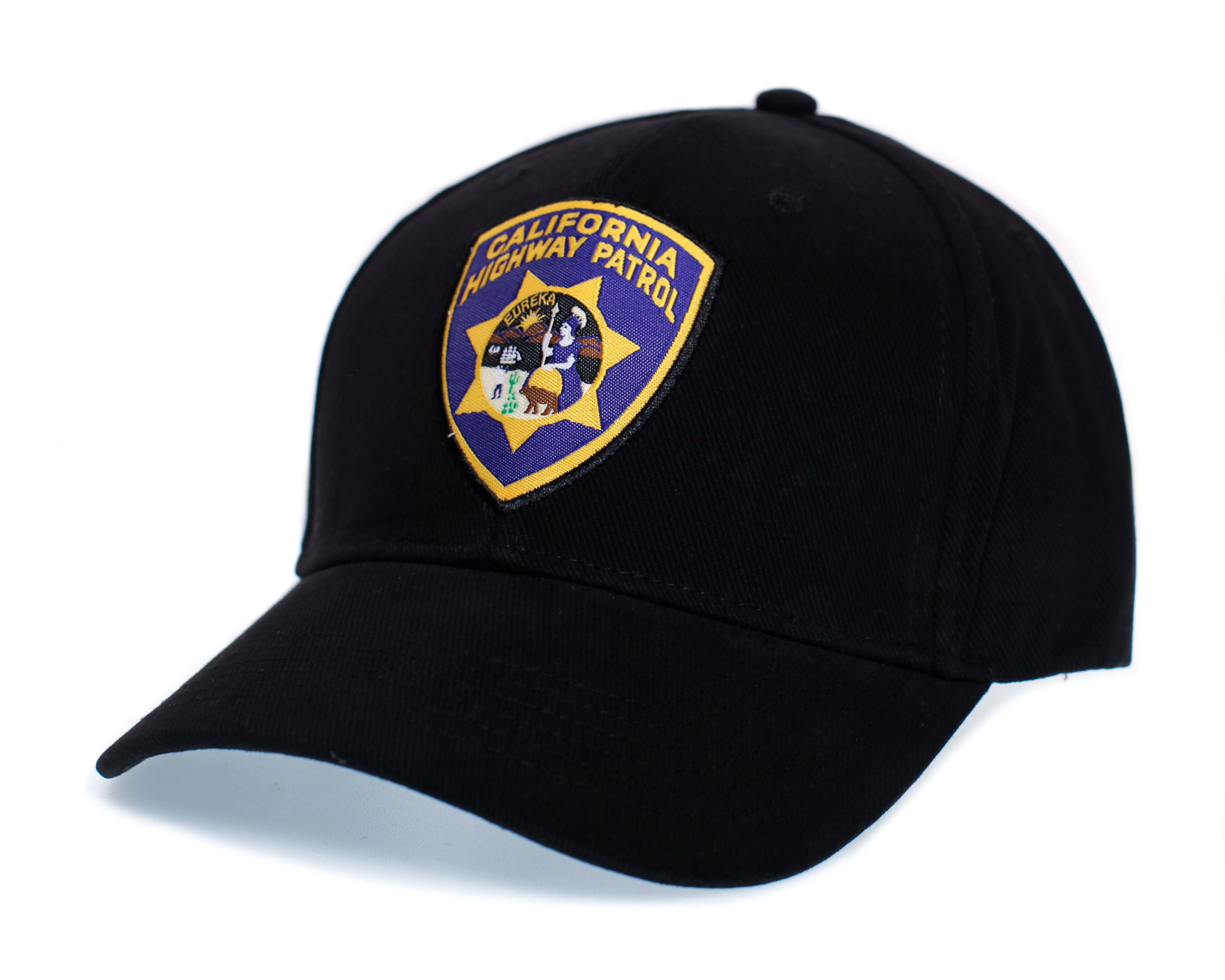 California Highway Patrol Eureka Badge Applique Hat Cap Adult One-Size ...