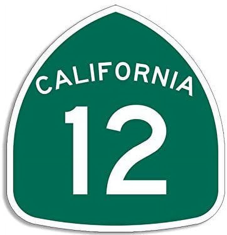 California Highway (x12) Sign Shaped 3M Reflective sticker| Decal ...