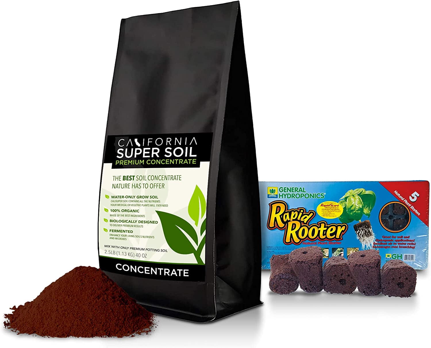 California Organic Super Soil Concentrate for Outdoor Planting and ...