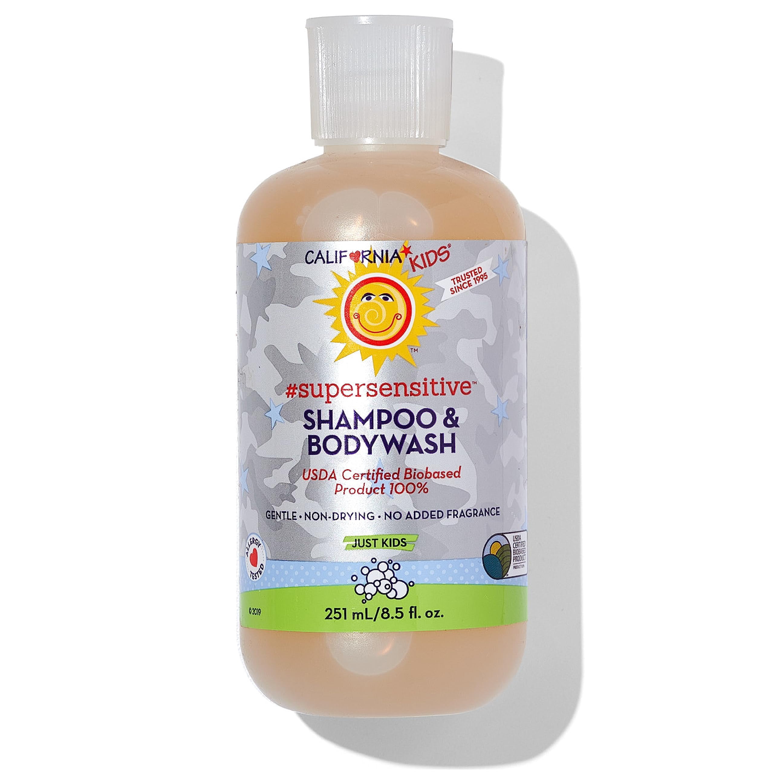 California Kids Super Sensitive Unscented Shampoo And Bodywash | 100% ...