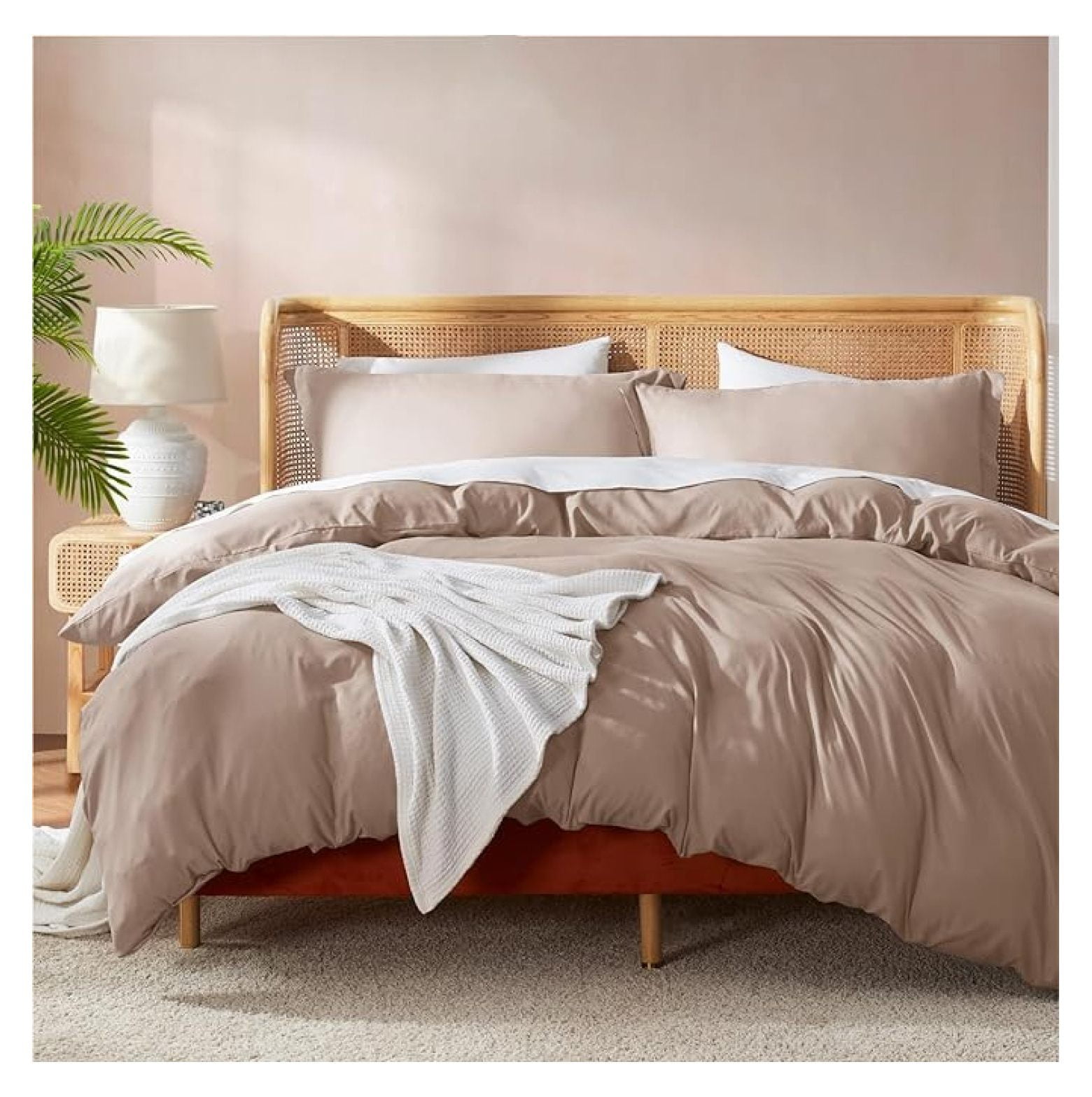California King Duvet Cover Set with Comforter Insert - 4 Piece 104x98 ...