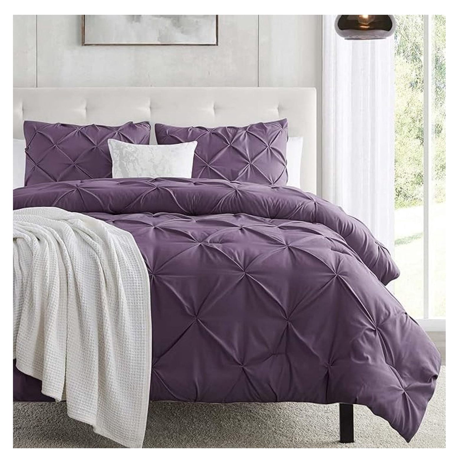 California King Duvet Cover - Soft Double Brushed Duvet Set with Button ...