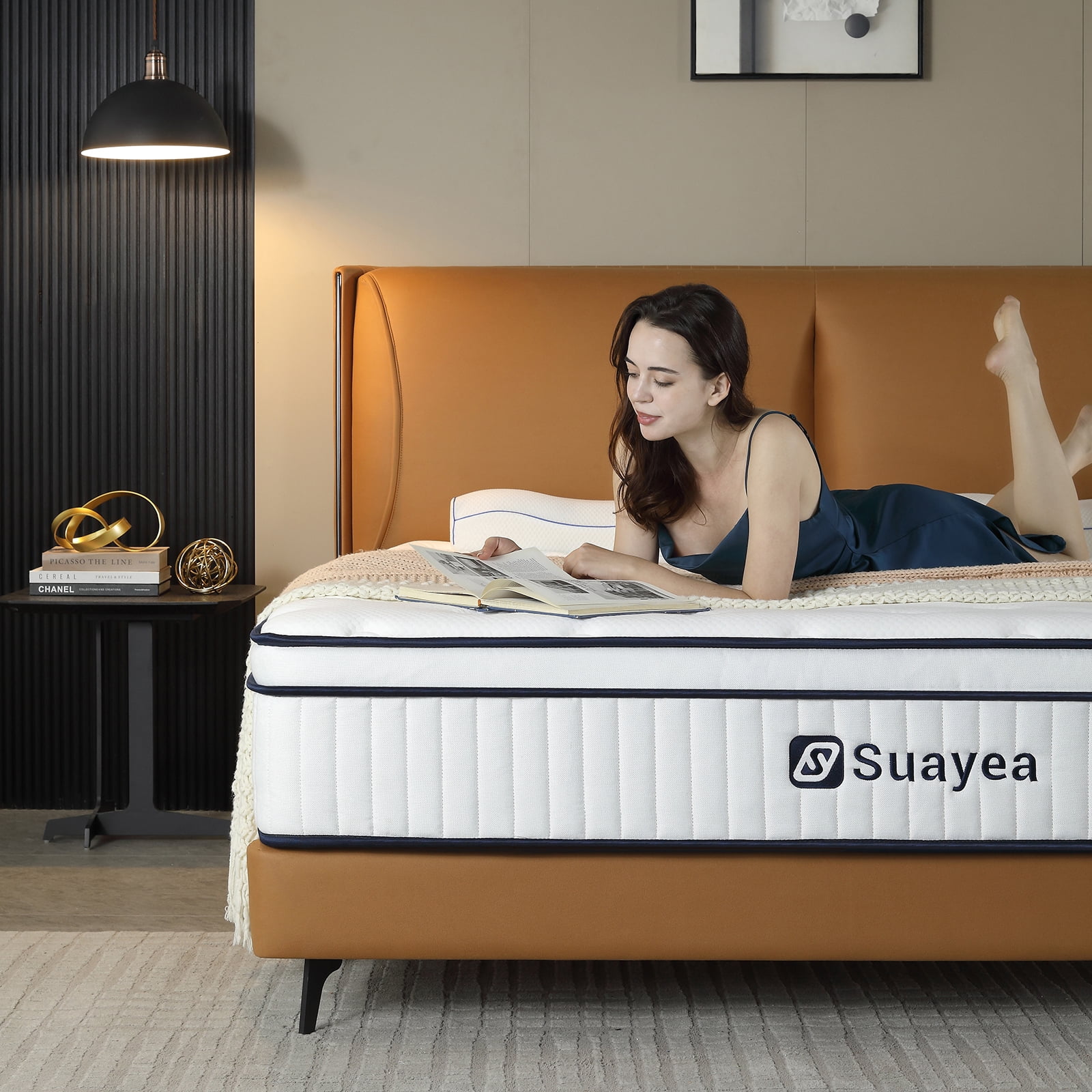 12 Inch Plush Size California King Hybrid Mattress in a Box, Ultimate ...