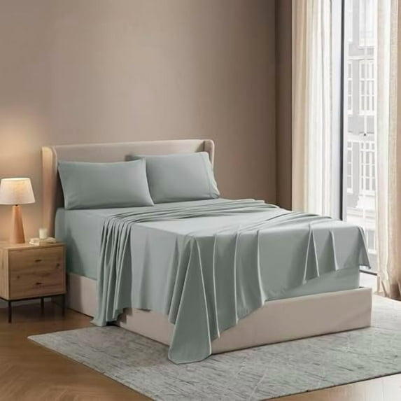 California King Sheet Set - 1800 Ultra-Soft Microfiber Cal King Bed ...