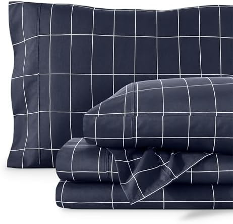 California King Sheet Set - 1800 Ultra-Soft Microfiber Double Brushed ...