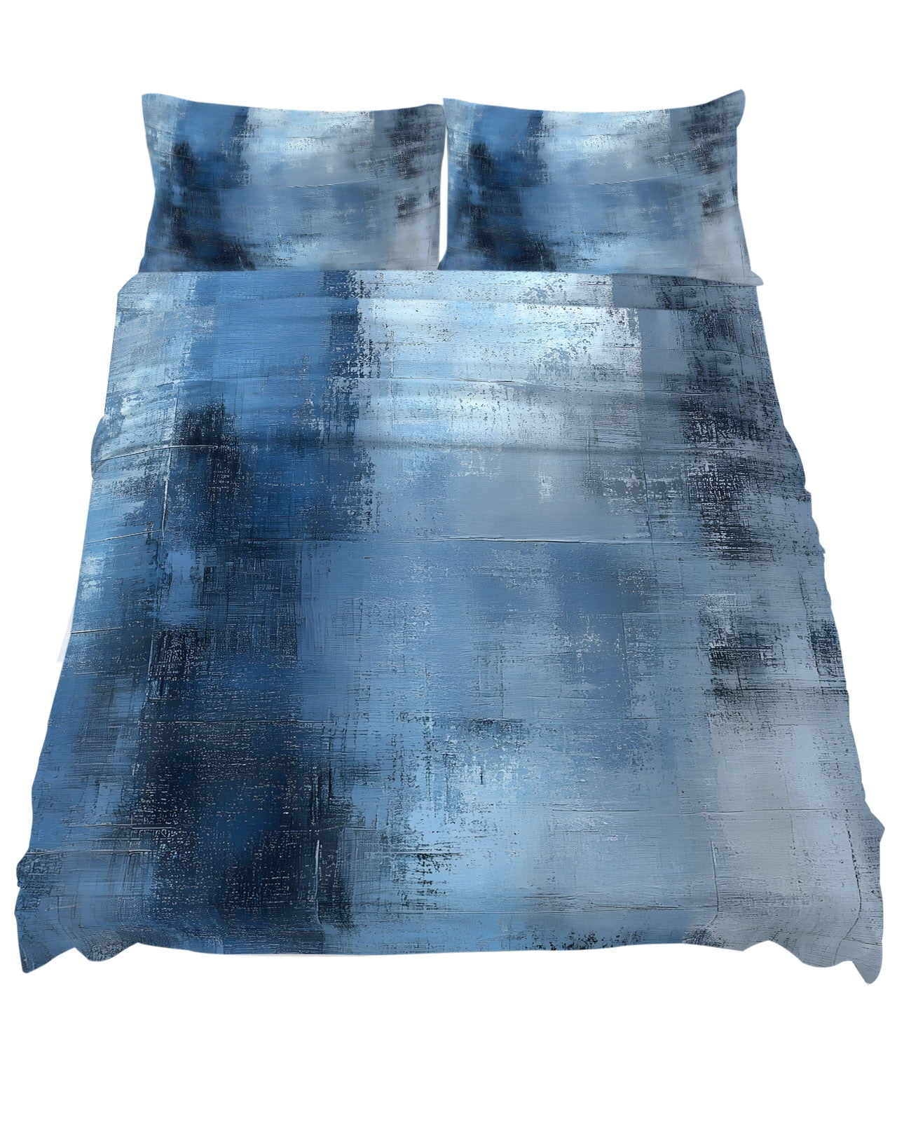 California King Size Abstract Blue Art Sheet Sets Retro Gradient Blue ...