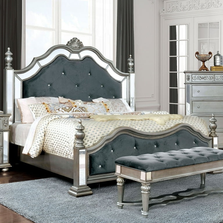 Mirrored king size bed store