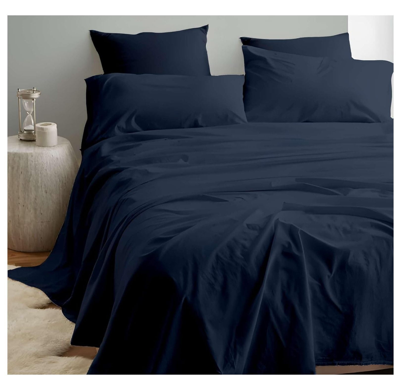 California King Size Bed Sheets Set - 6 Piece with 16 Inch Deep Pocket ...