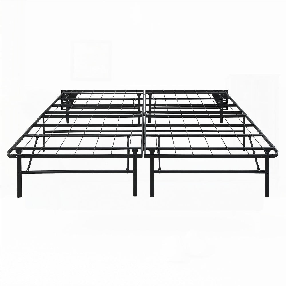 California King Size Black Metal Platform Bed Frame, High Profile 14 ...