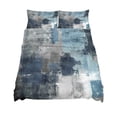 California King Size Blue Grey Abstract Sheet Sets Modern Graffiti ...
