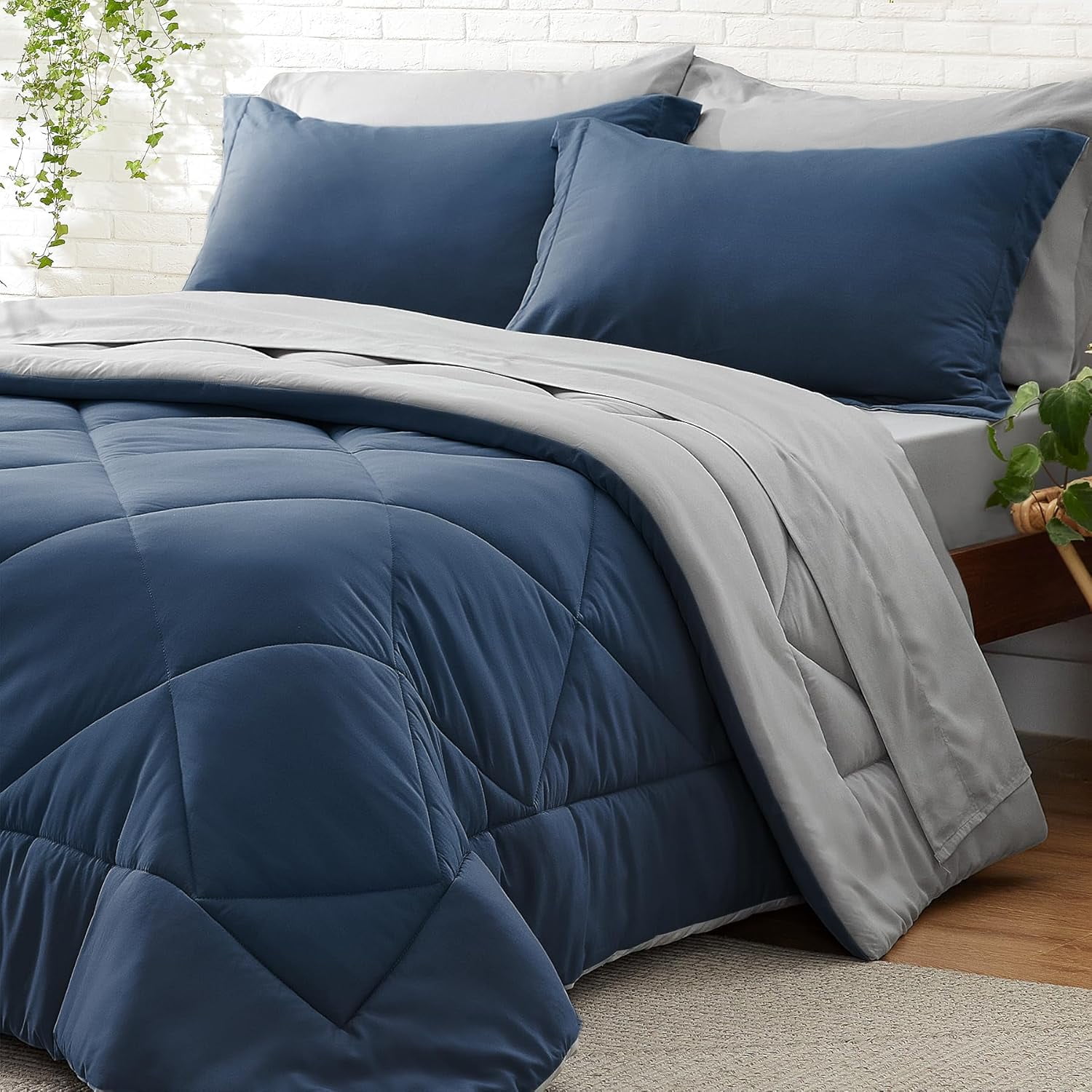 California King Size Comforter Set 7 Pieces Bed in A Bag - Soft ...