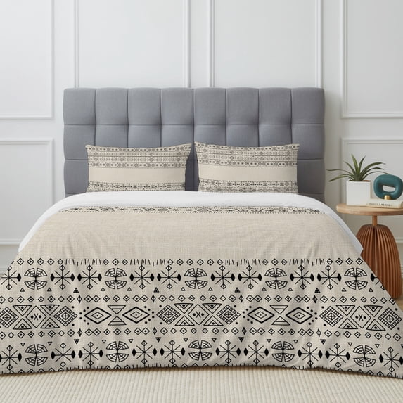 California King Size Duvet Cover 4 Piece Bedding Set Boho Abstract ...