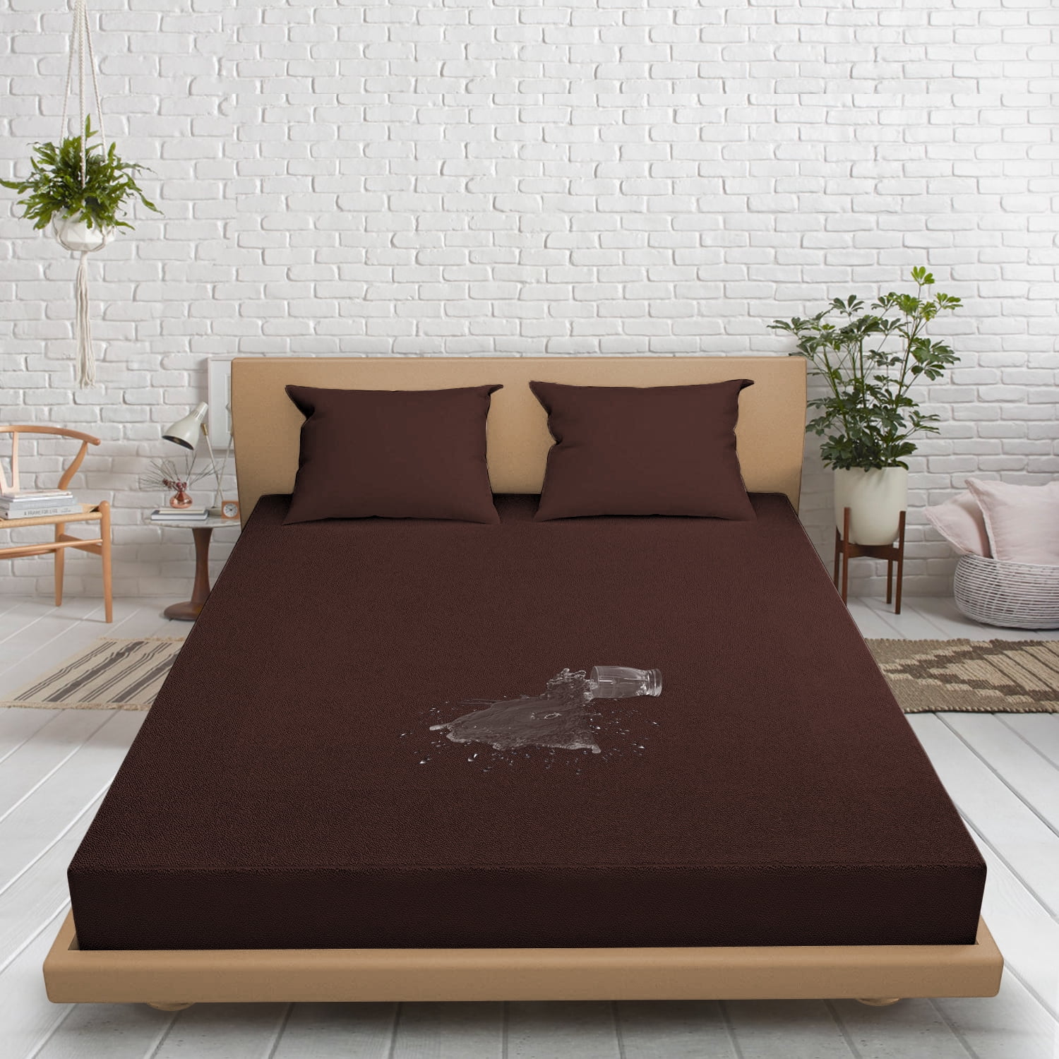 California King Waterproof Mattress Protector Soft & Breathable Terry ...