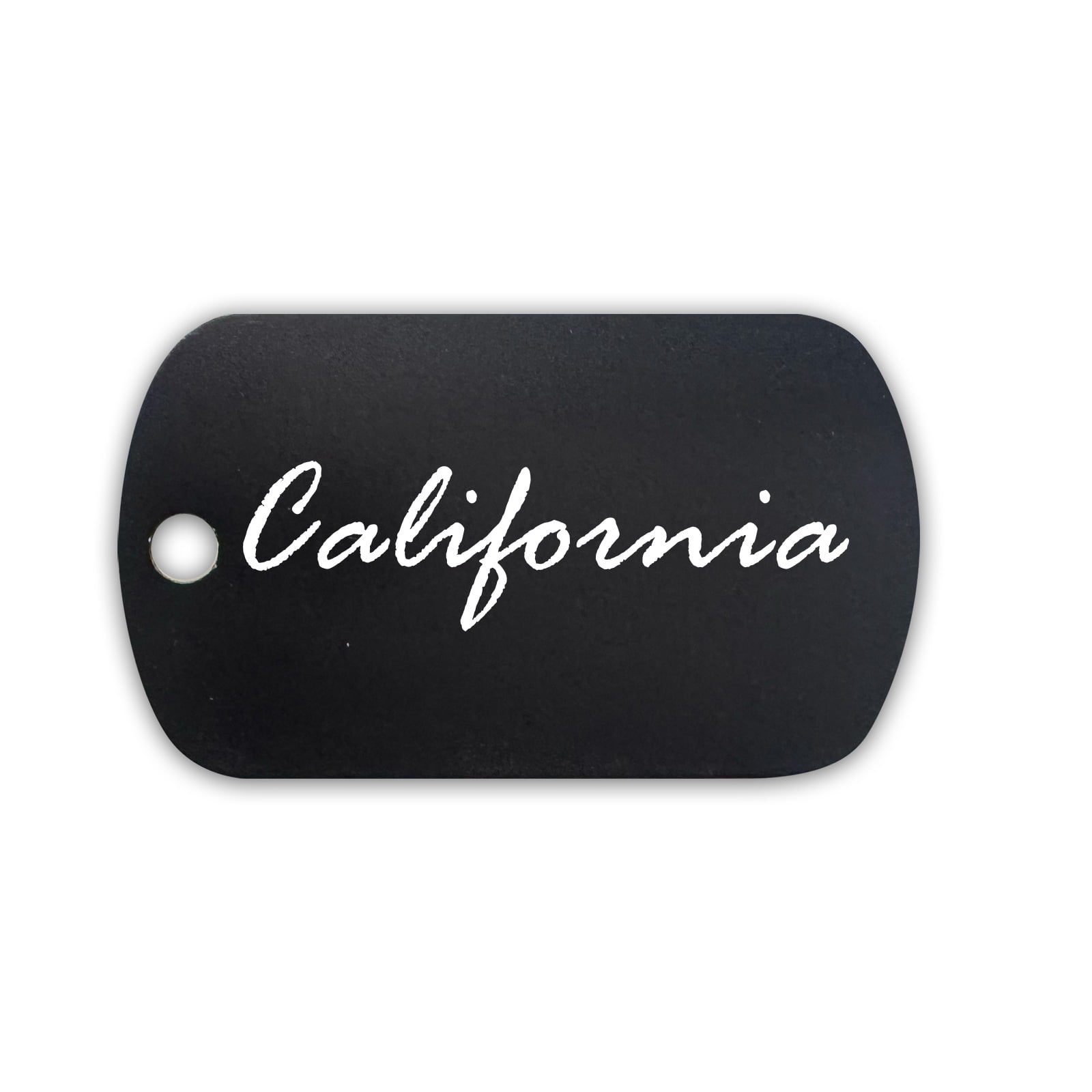 California License Plate Font GI Dog Tag Aluminum Keychain bear new ...