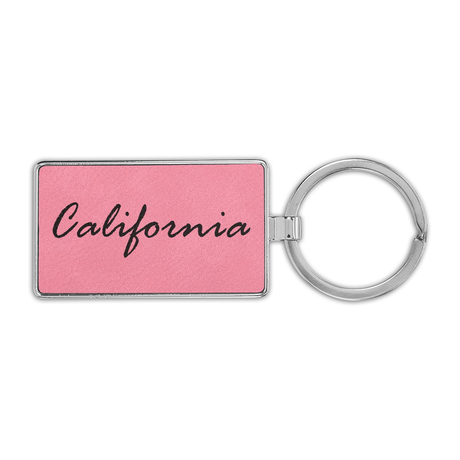 California License Plate Font Premium Leatherette Keychain bear new ...